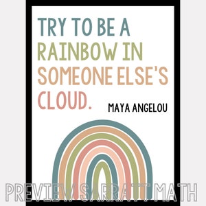 Growth Mindset Posters, Positive Classroom Posters, Boho Classroom ...