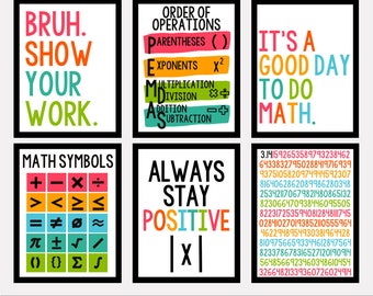 IYKYK, Show Your Work Funny Slang Gen Z Classroom Sign, Math Class ...