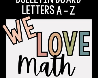 Boho / Retro PRINTABLE Bulletin Board Letters - Etsy