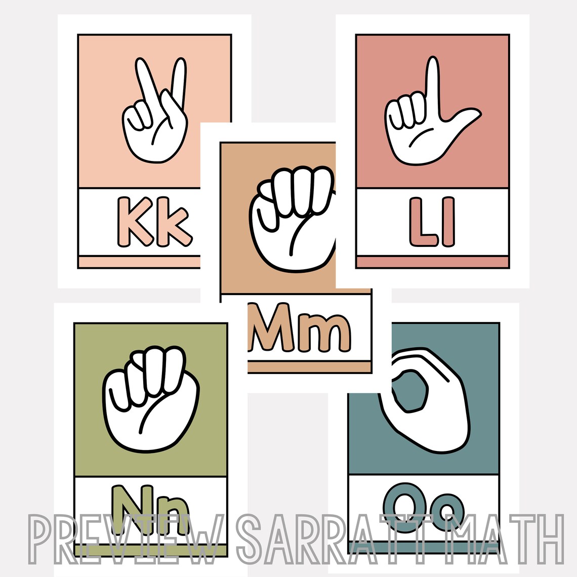 ASL Alphabet Posters Boho Classroom Decor Aesthetic Classroom American ...