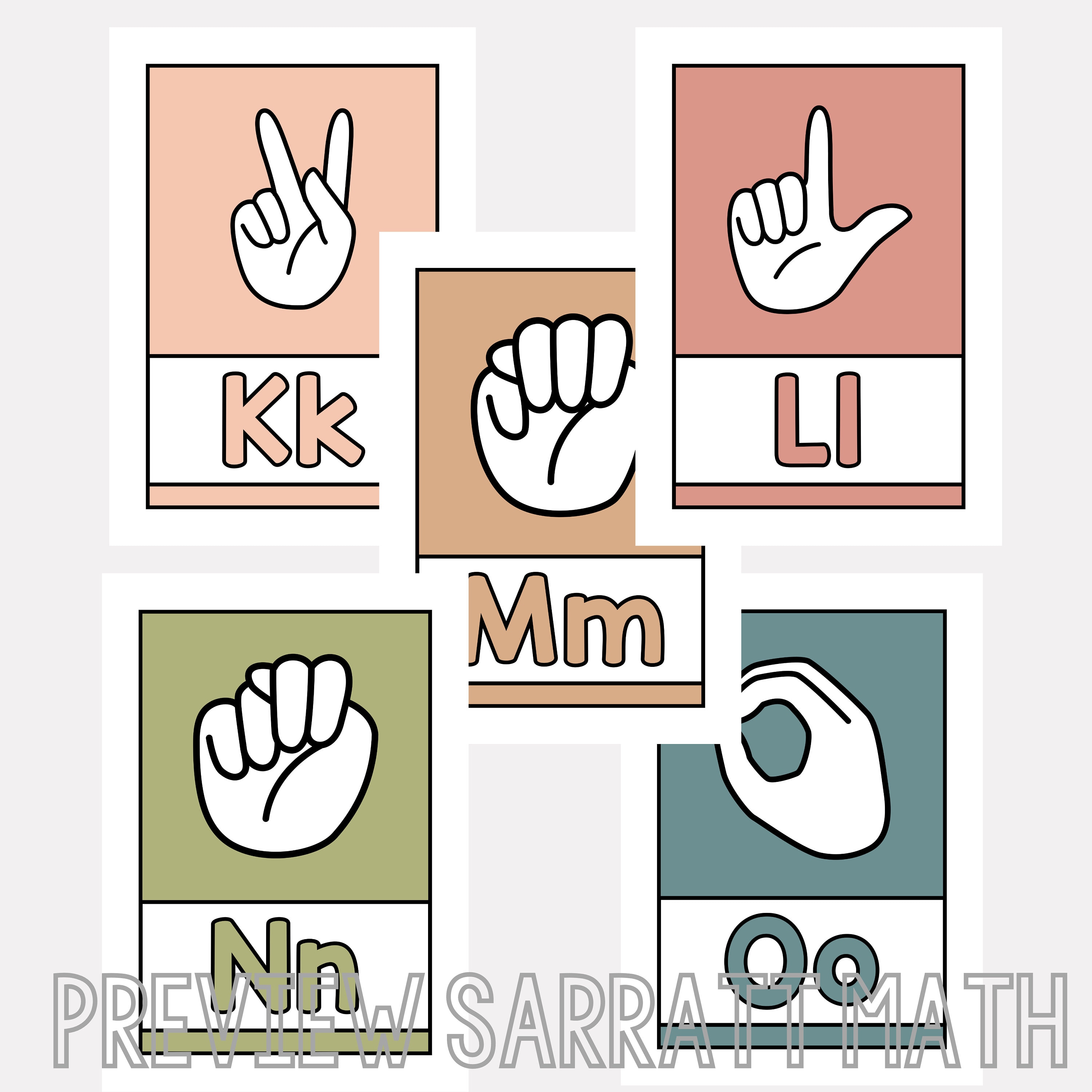 ASL Alphabet Posters Boho Classroom Decor Aesthetic Classroom American ...