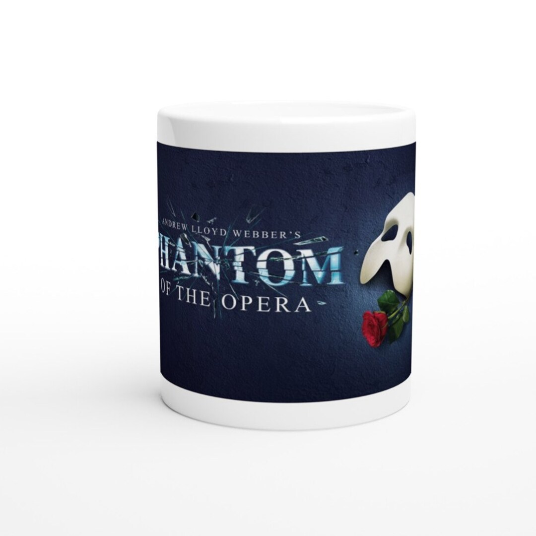 Phantom of the Opera: Musical & Theatre Gifts White Ceramic Mug ...