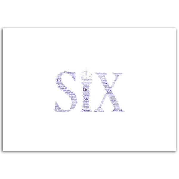 Six the Musical Poster - Etsy