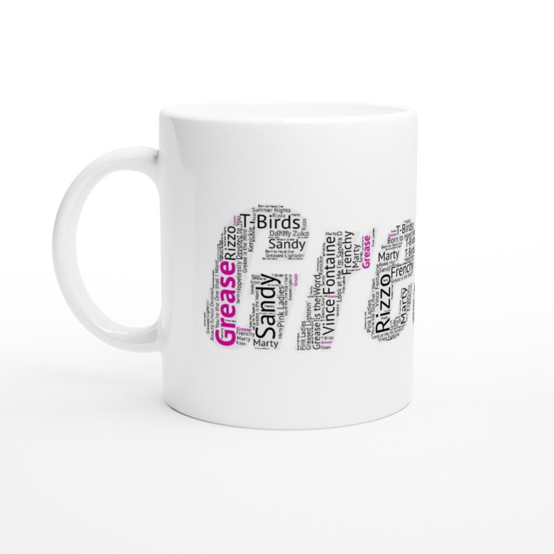Grease the Musical Mug: Musical & Theatre Gifts White 11oz Ceramic Mug ...