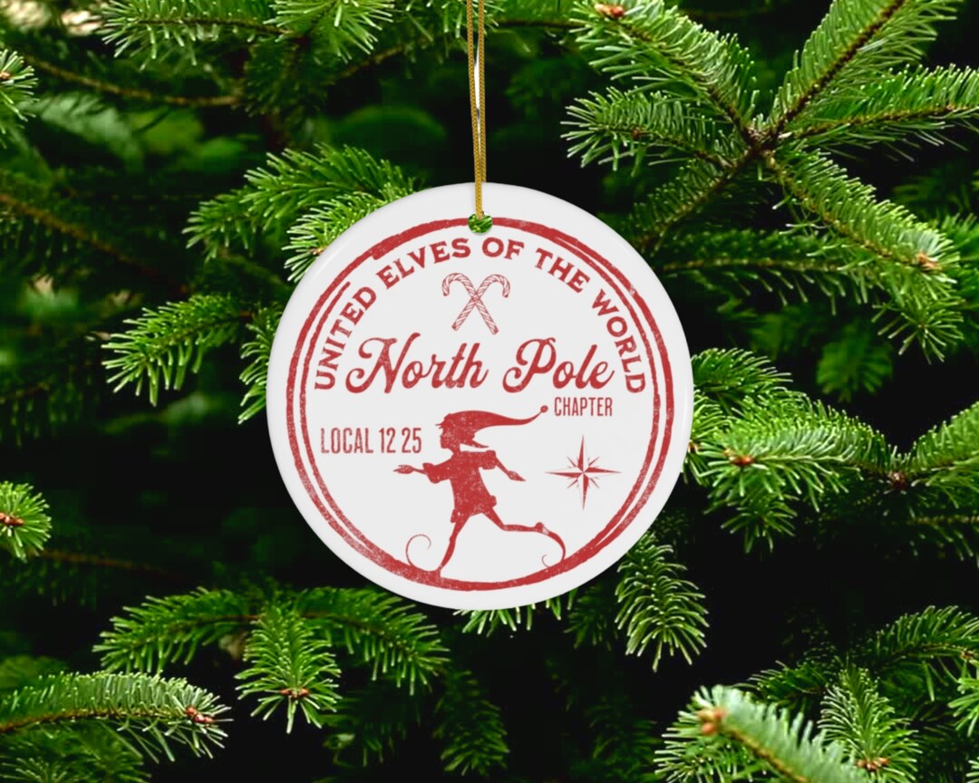 United Elves of the World Ceramic Ornament, Holiday Union Solidarity ...