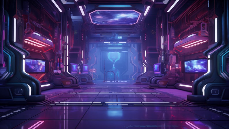 7 Neon Worlds Desktop Wallpapers - 4k Resolution - Etsy