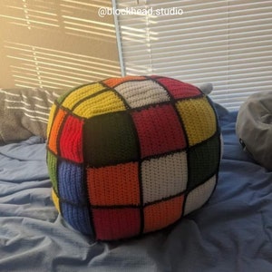 The Cube Pillow Crochet Pattern - Etsy