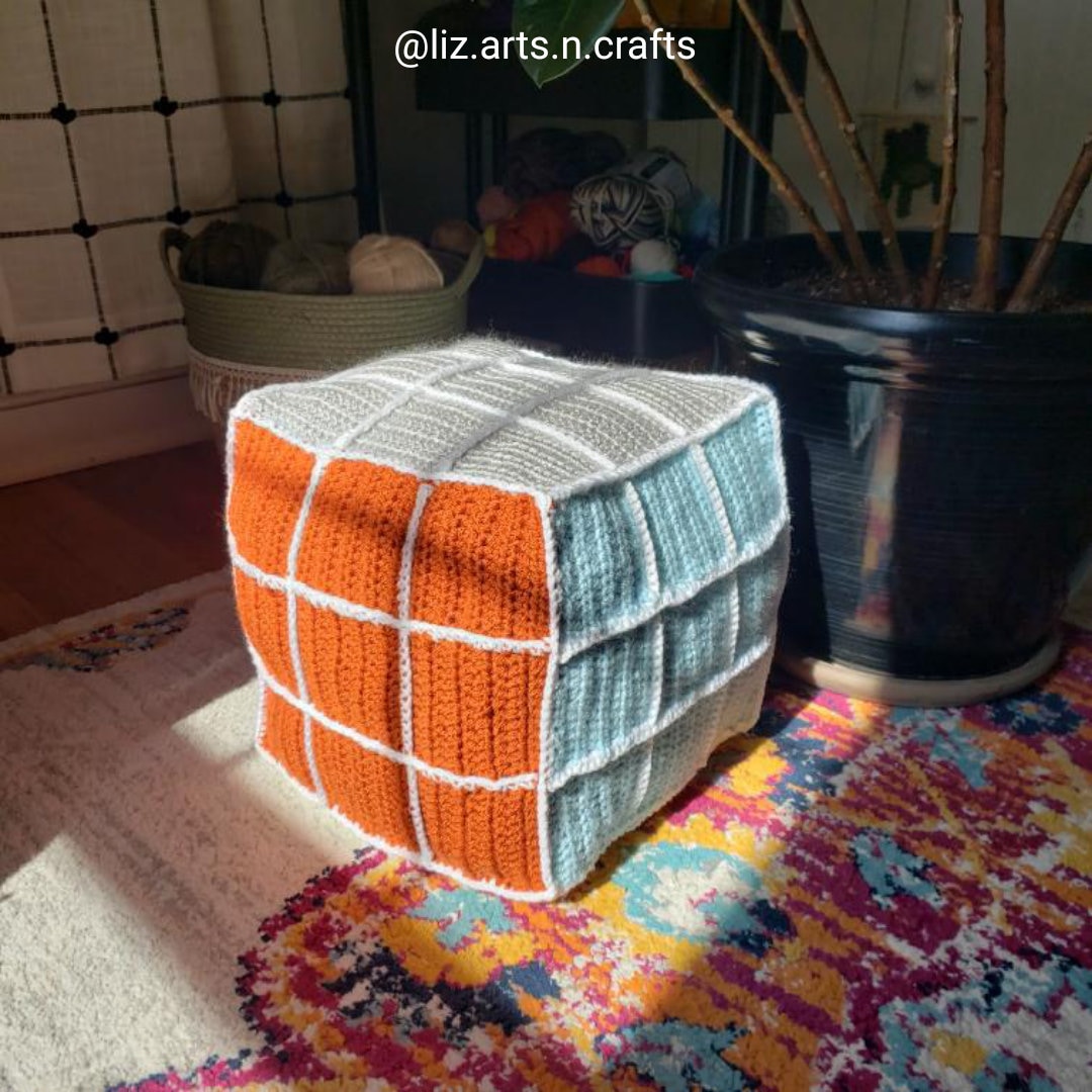 The Cube Pillow Crochet Pattern - Etsy