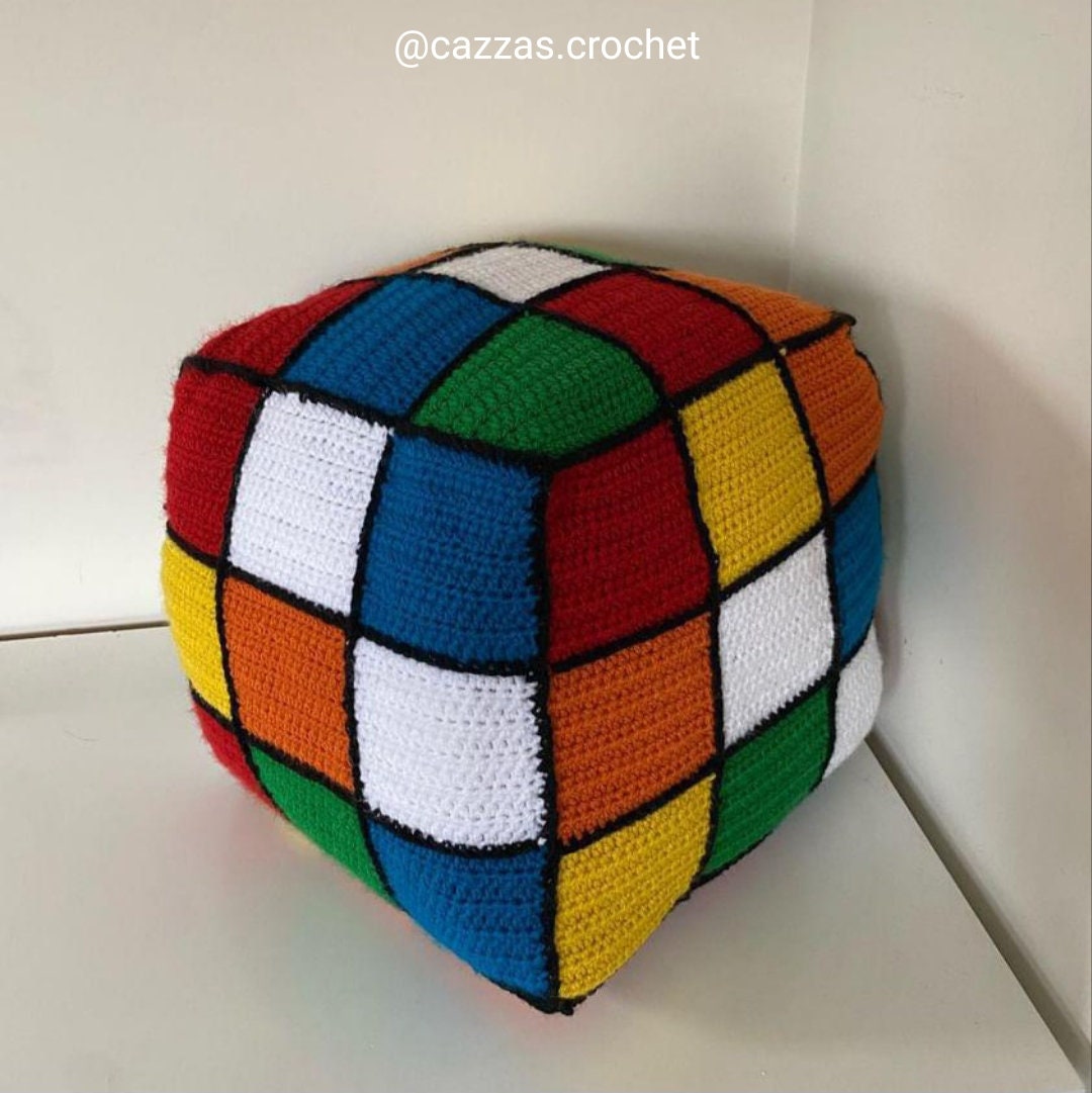 The Cube Pillow Crochet Pattern - Etsy