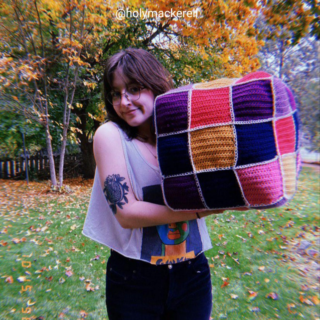 The Cube Pillow Crochet Pattern - Etsy
