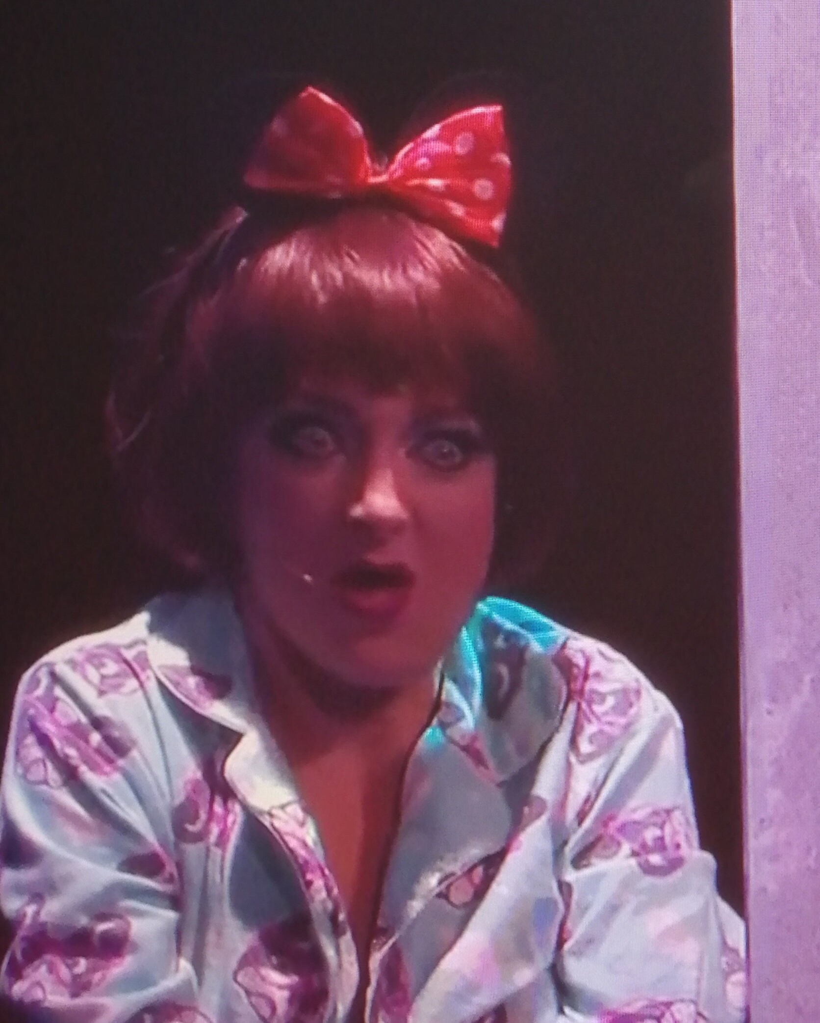 Rocky Horror Columbia Sequin Minnie Mouse Ears With Bow on Headband ...