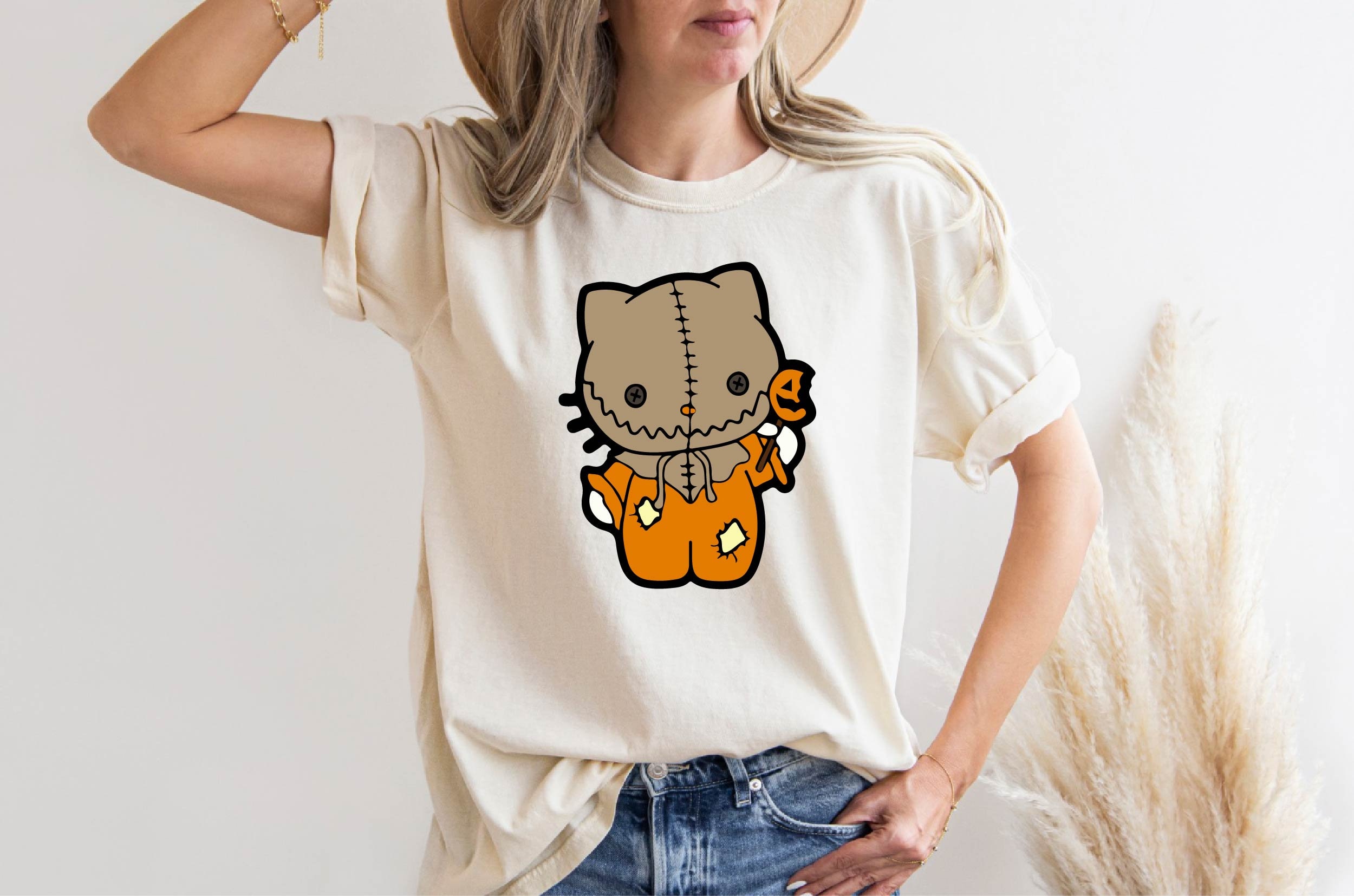 Hello Kitty Sam Trick or Treat Tshirts Halloween Hello Kitty - Etsy