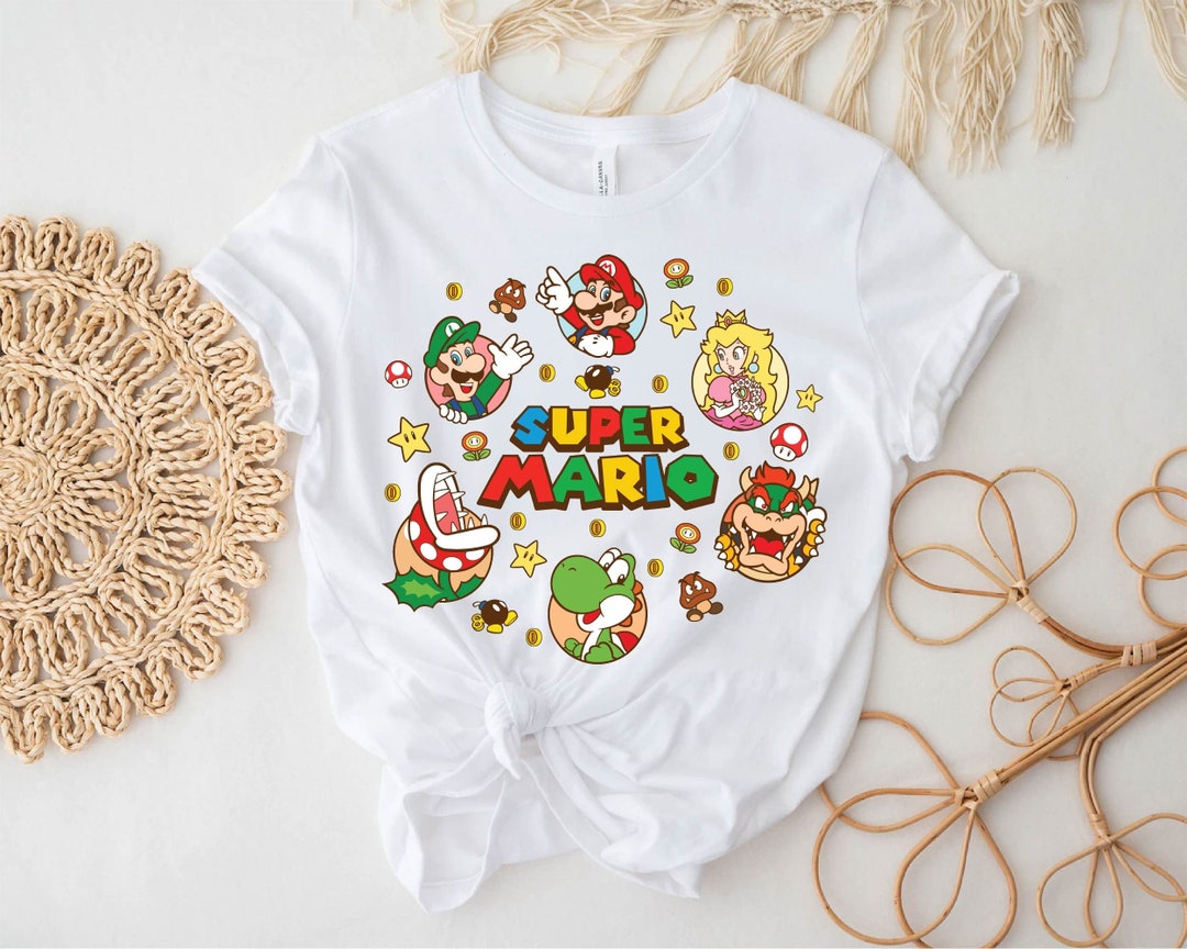 Super Mario Shirt, Super Mario Birthday Shirt, Super Mario Family Shirt ...
