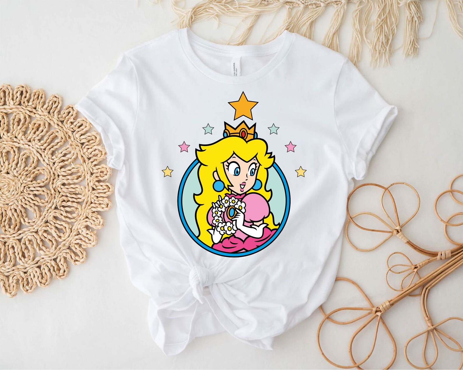 Princess Peach Star Shirtprincess Peach Shirtprincess Peach - Etsy