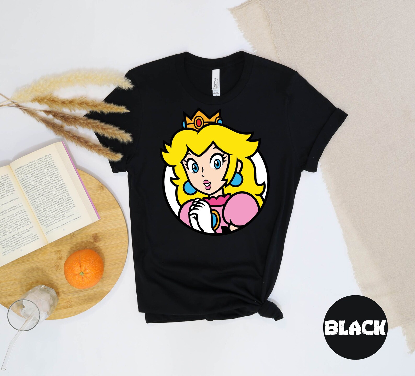 Princess Peach Star Shirt Princess Peach Crown Shirt Feeling - Etsy