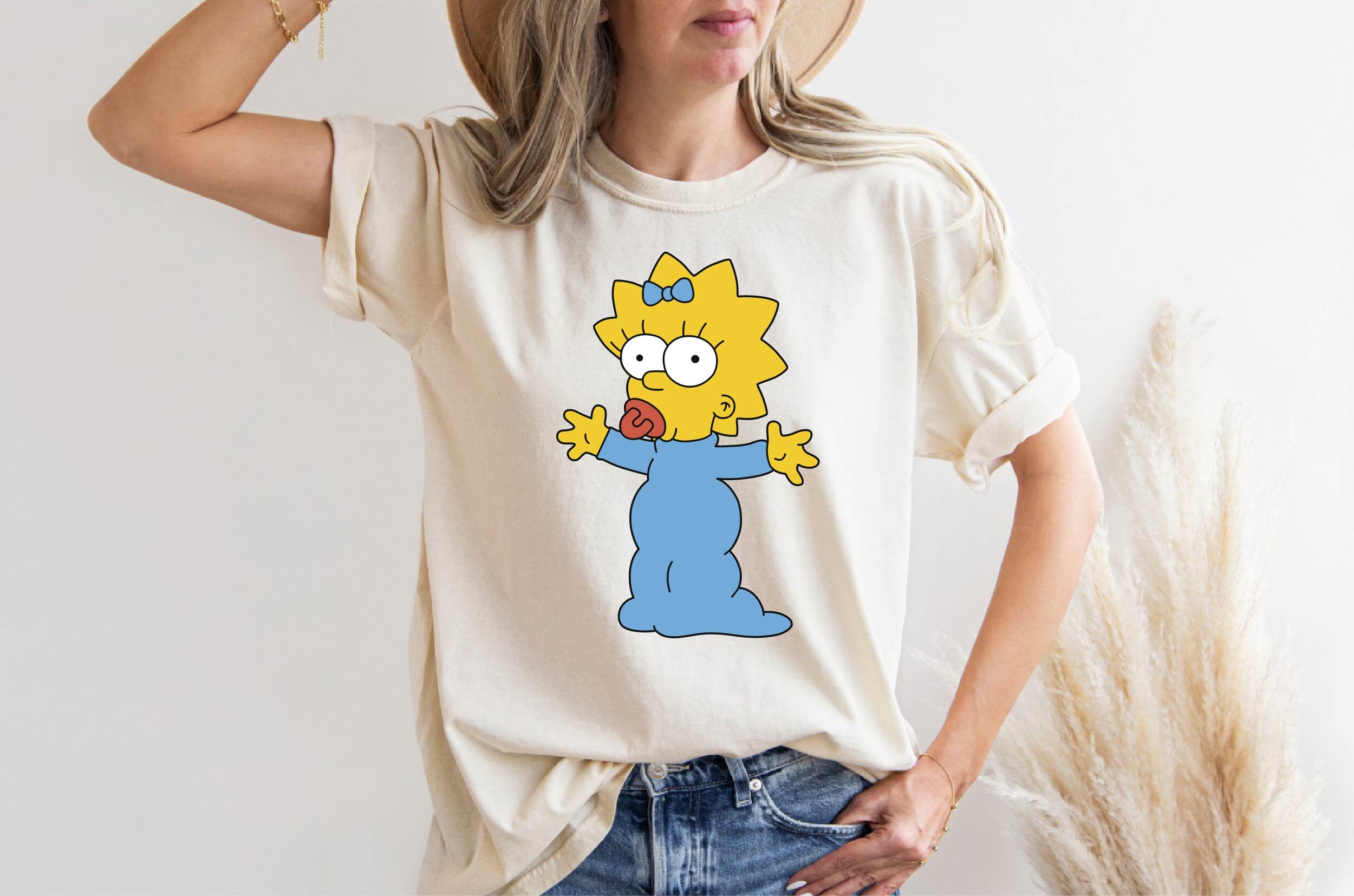 Maggie Simpson Tshirt, Simpsons Family Tshirt, Cartoon Tee, Simpsons ...