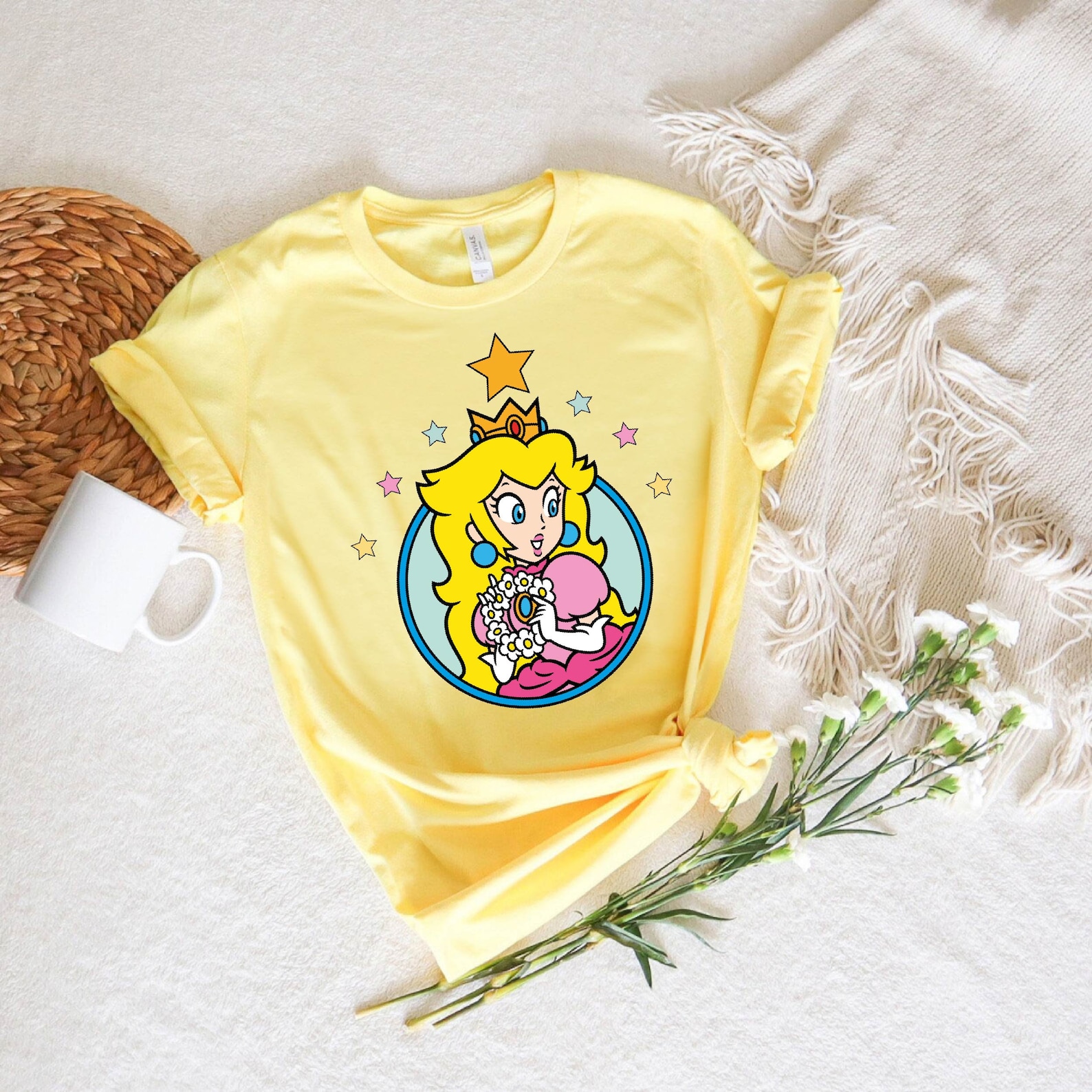 Princess Peach Star Shirtprincess Peach Shirtprincess Peach - Etsy