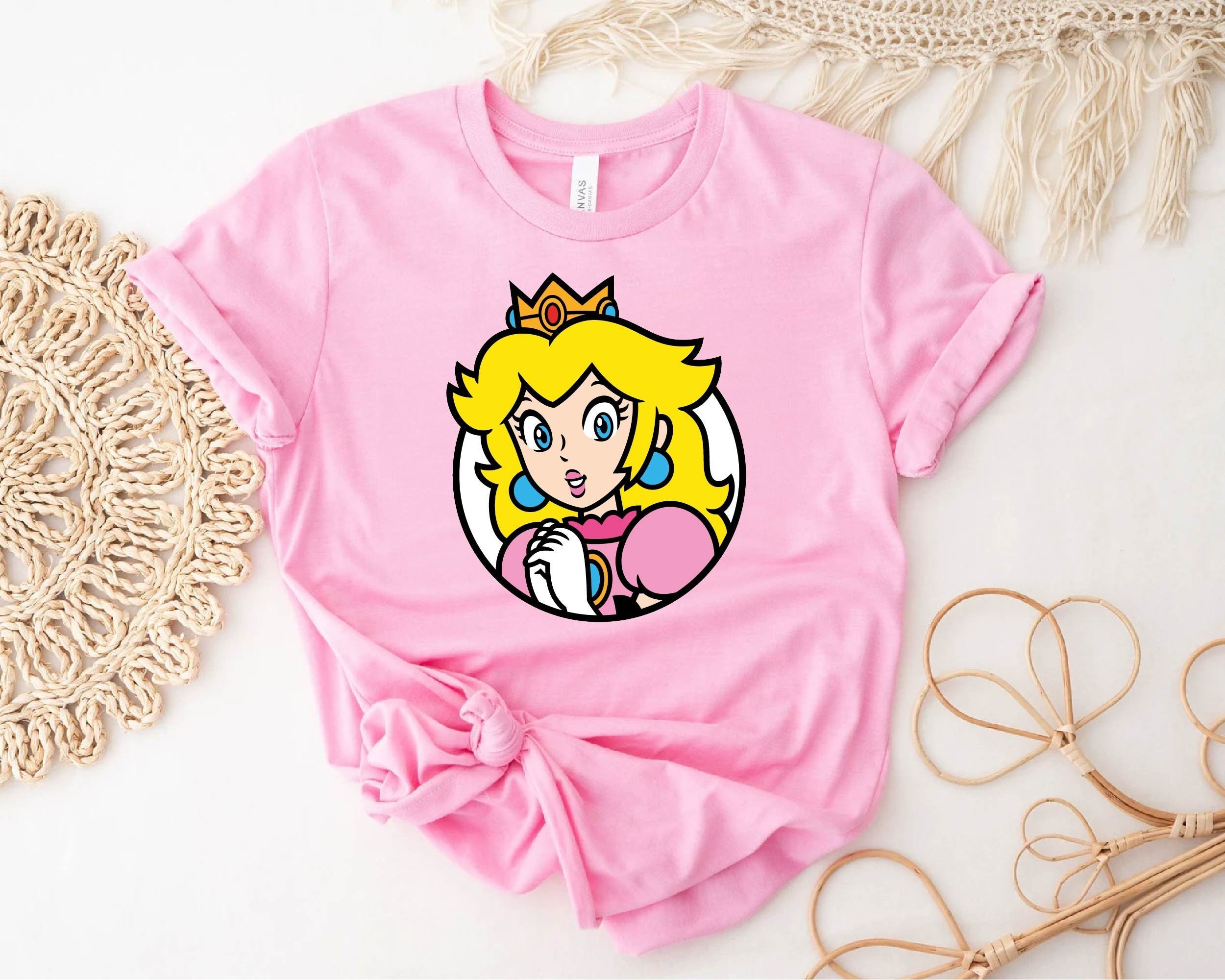 Princess Peach Star Shirt, Princess Peach Crown Shirt, Feeling Peachy ...