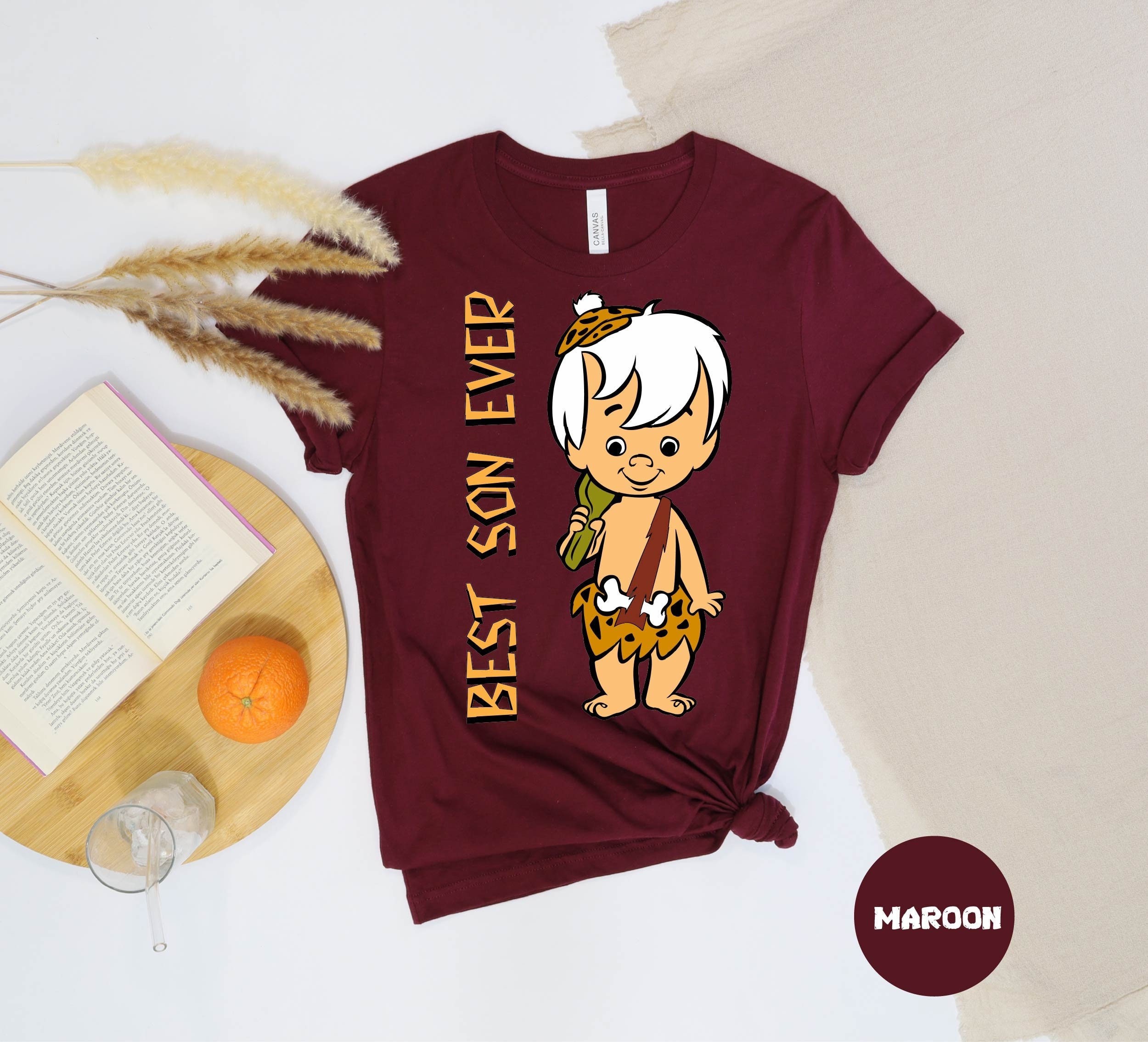 Bamm Bamm Rubble Best Son Ever Barney Ruble Cartoon Shirt Son T Shirt Wilma Flinstone