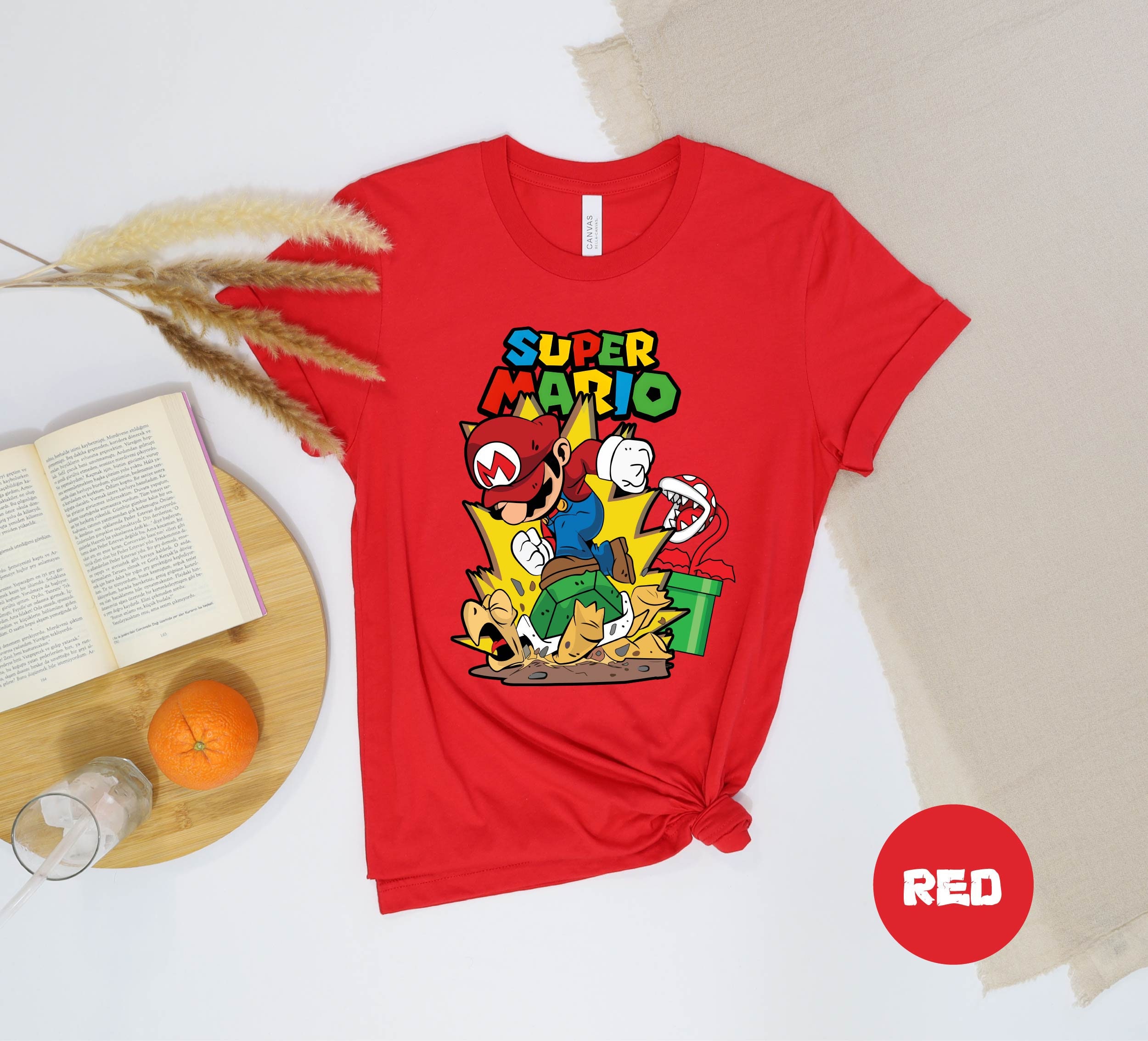 Nintendo Super Mario T-shirt Princess Peach Shirt Vintage Super Mario ...