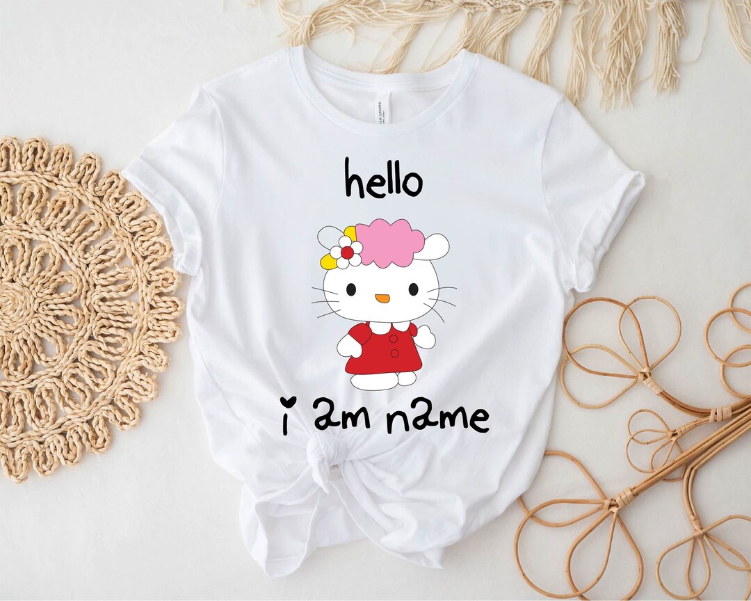 Hello Kitty Personalization Tshirt, Hello Kitty Gifts Shirt, Hello ...