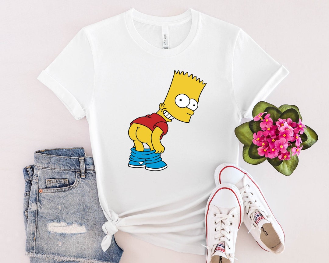 Bart Simpsons Butt Tshirt, the Simpsons Shirt, Unisex Shirt, Gift for Her, Gift for Him, Funny ...