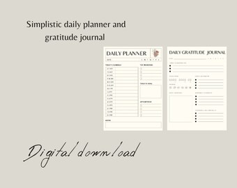 Five-minute Gratitude Journal and Daily Planner With - Etsy