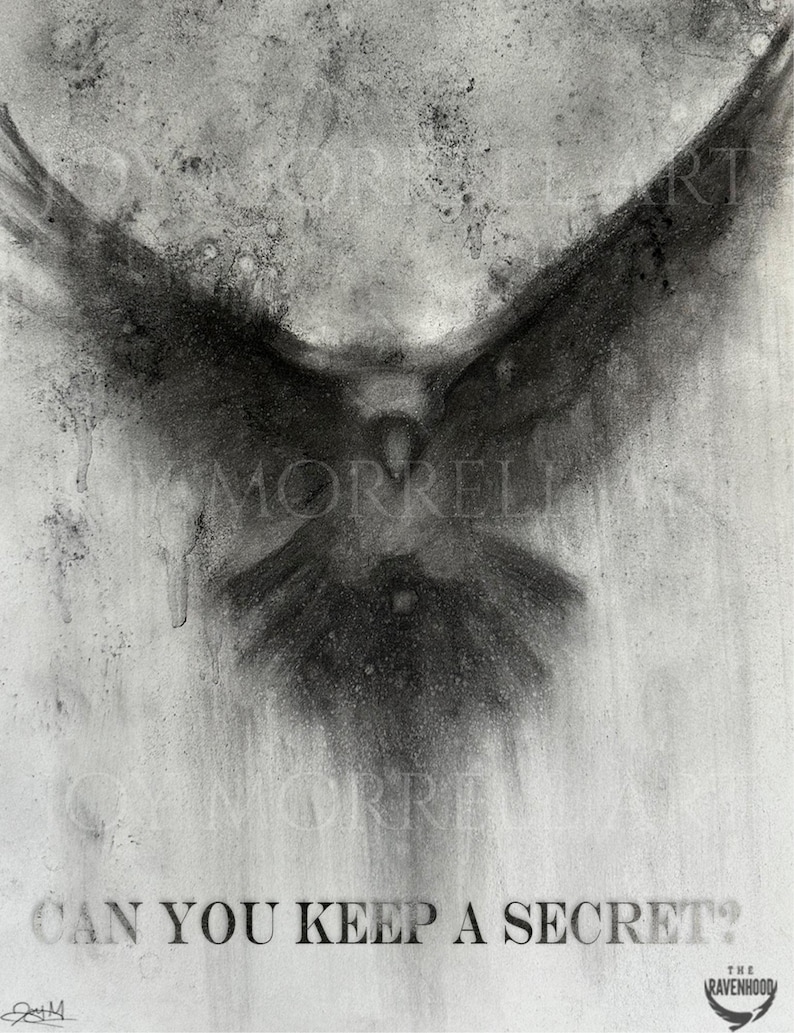 Officially Licensed the Ravenhood® | Can You Keep A Secret? | Giclée ...
