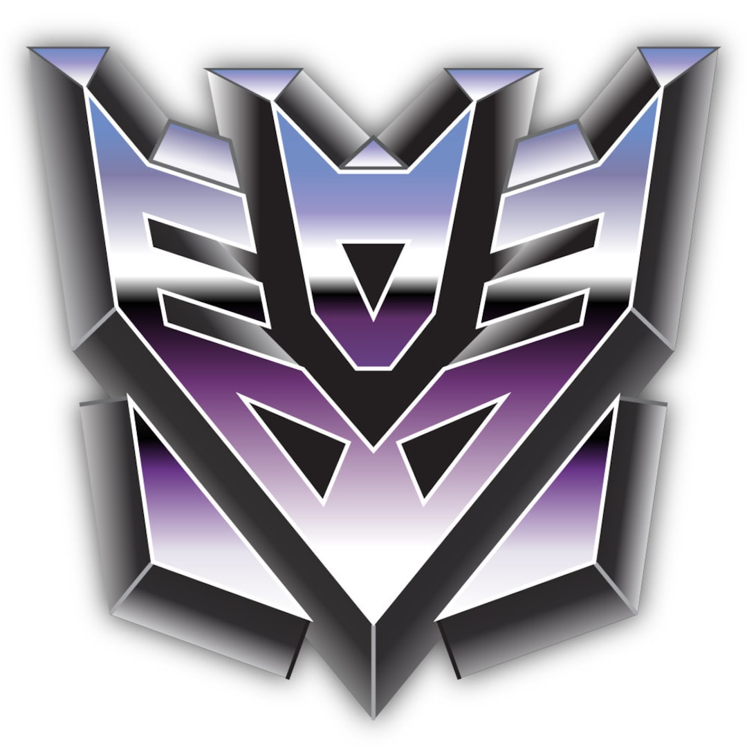 Decepticon Cartoon Logo Cut to Shape Vinyl Decal Sticker - Etsy
