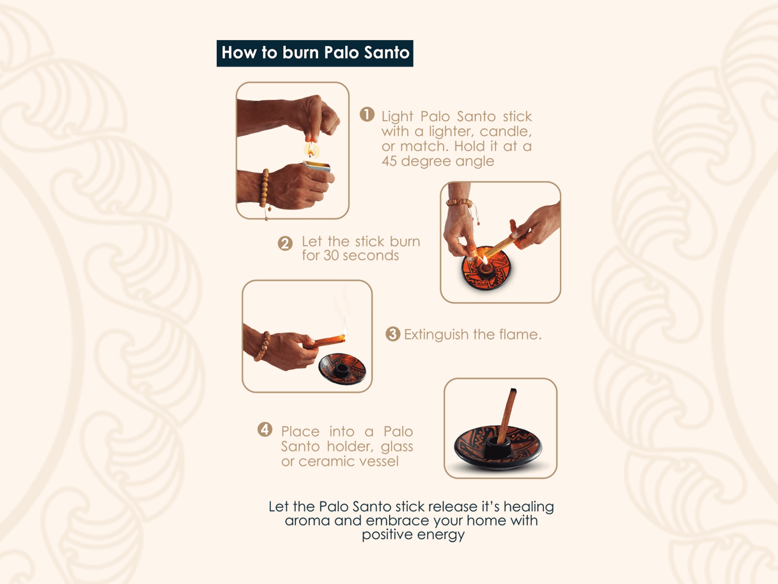 Ola Blue Palo Santo Sticks Premium Resin 12-pack Peruvian Authentic ...