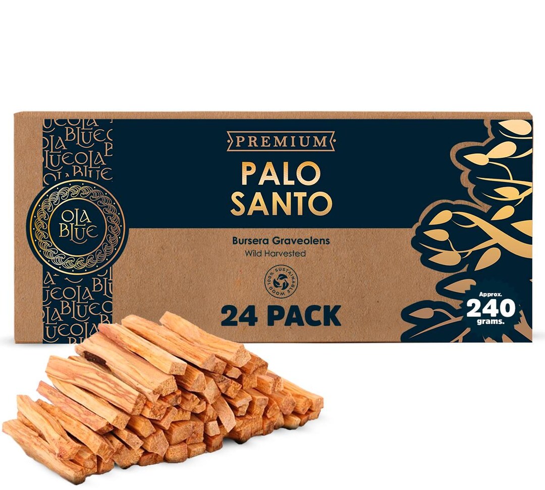 Ola Blue Palo Santo Sticks Premium Resin (approx.175 Grams) Sustainably ...