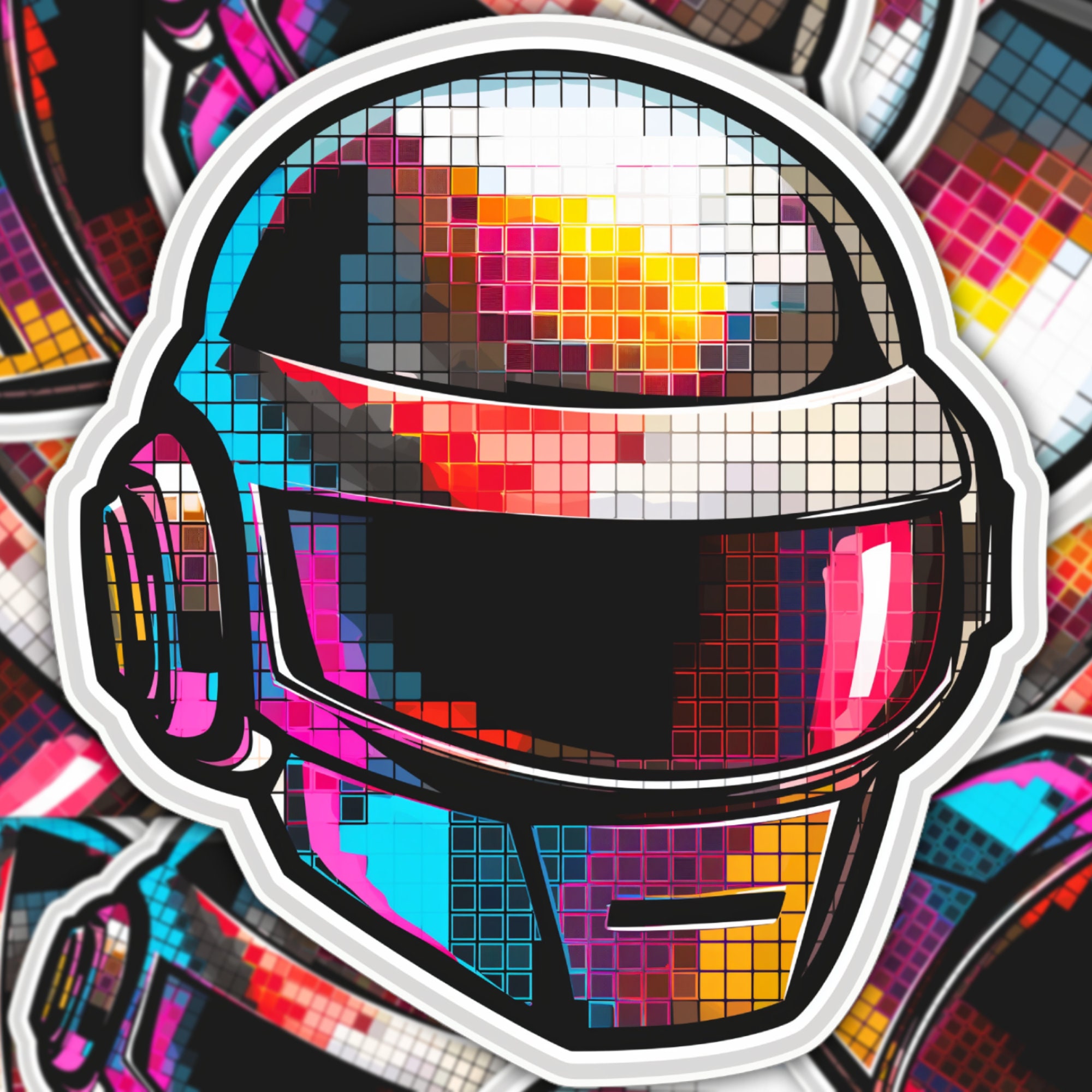 Daft Punk random Access Memories Sticker Iconic Album Art Glossy ...