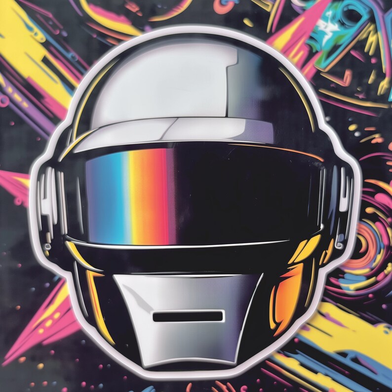 Daft Punk random Access Memories Sticker Iconic Album Art Glossy ...
