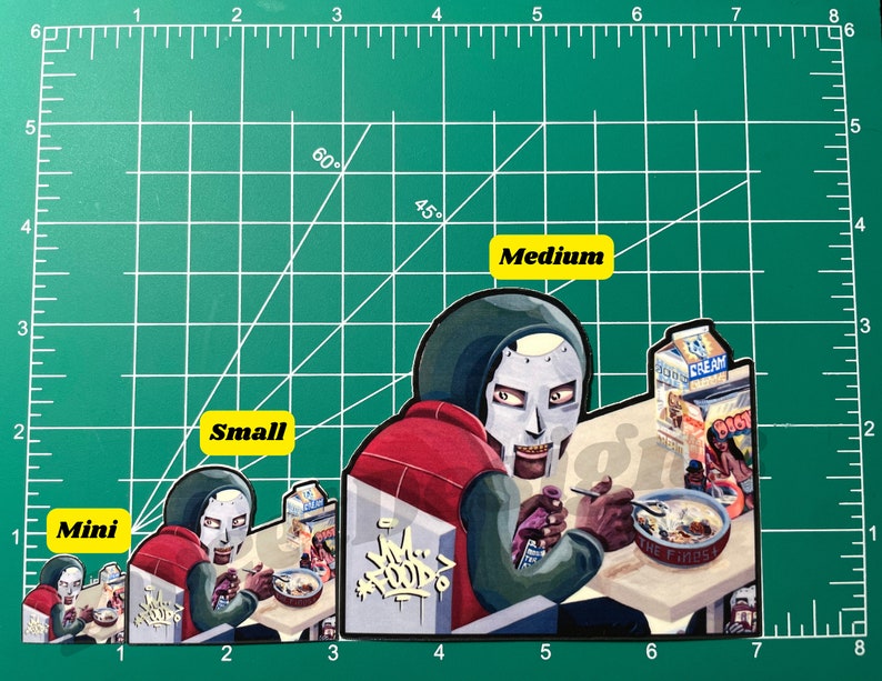 MF DOOM mm Food Sticker Iconic Album Art - Etsy
