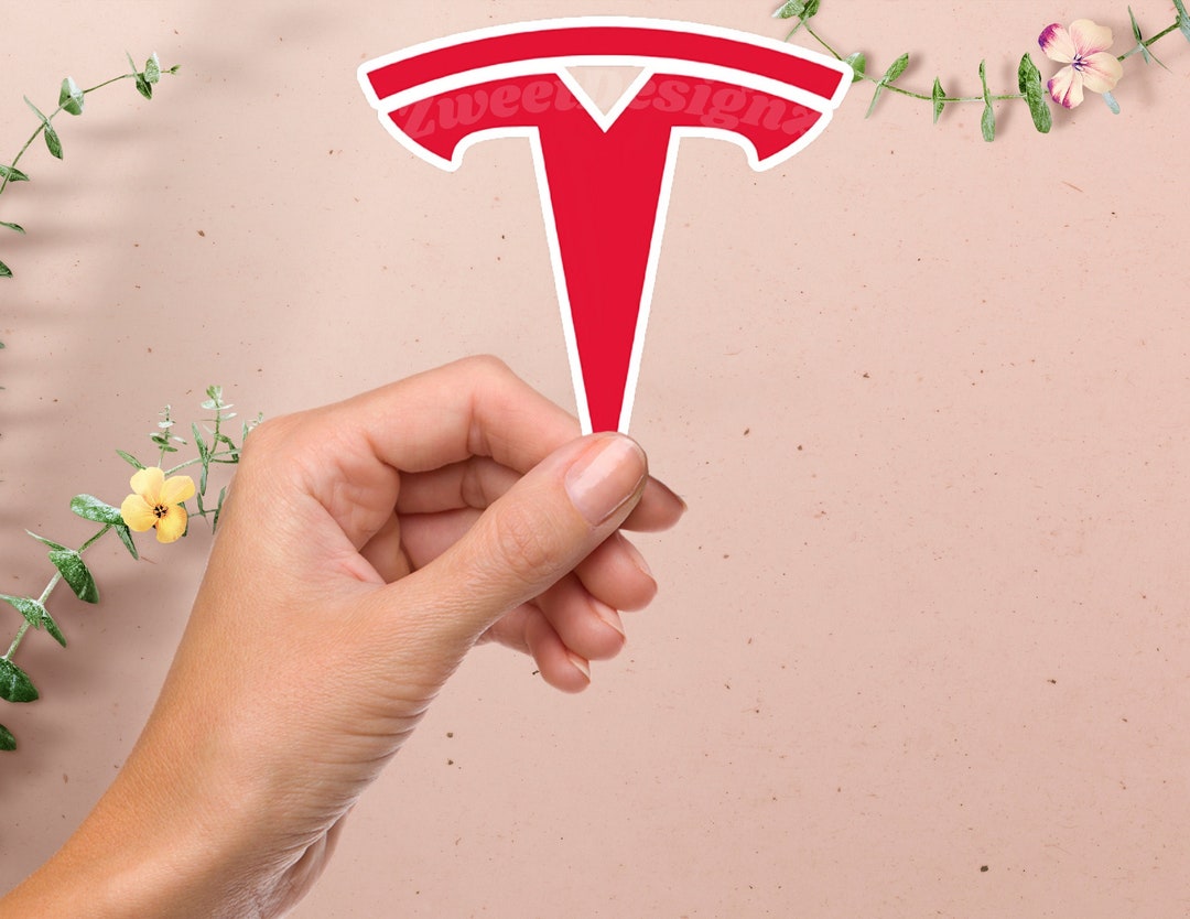 Tesla Logo Sticker | Tesla Stickers | Tesla Model S, 3, X, Y ...