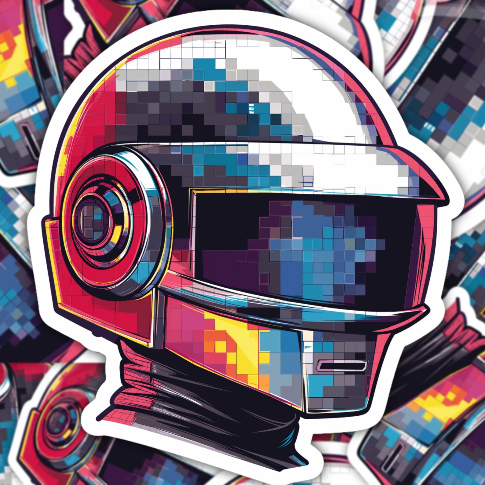 Daft Punk random Access Memories Sticker Iconic Album Art Glossy ...