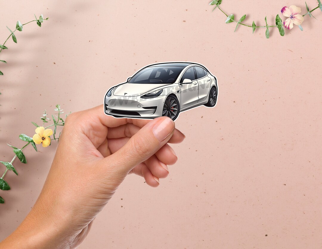 Tesla Model 3 Sticker Waterproof Tesla Sticker EV Model Tesla Decal ...