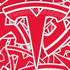 Tesla Logo Sticker | Tesla Stickers | Tesla Model S, 3, X, Y ...