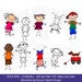 STICK KIDS - Digi Stamp - Etsy