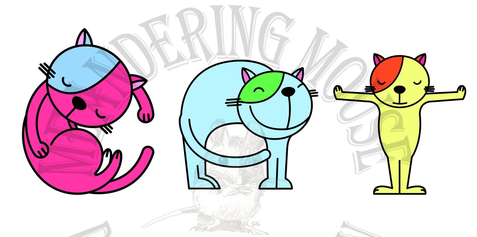 ALPHABET CATS - Digital Stamp, Digi Cats, A-Z Felines to Spell Out Your ...