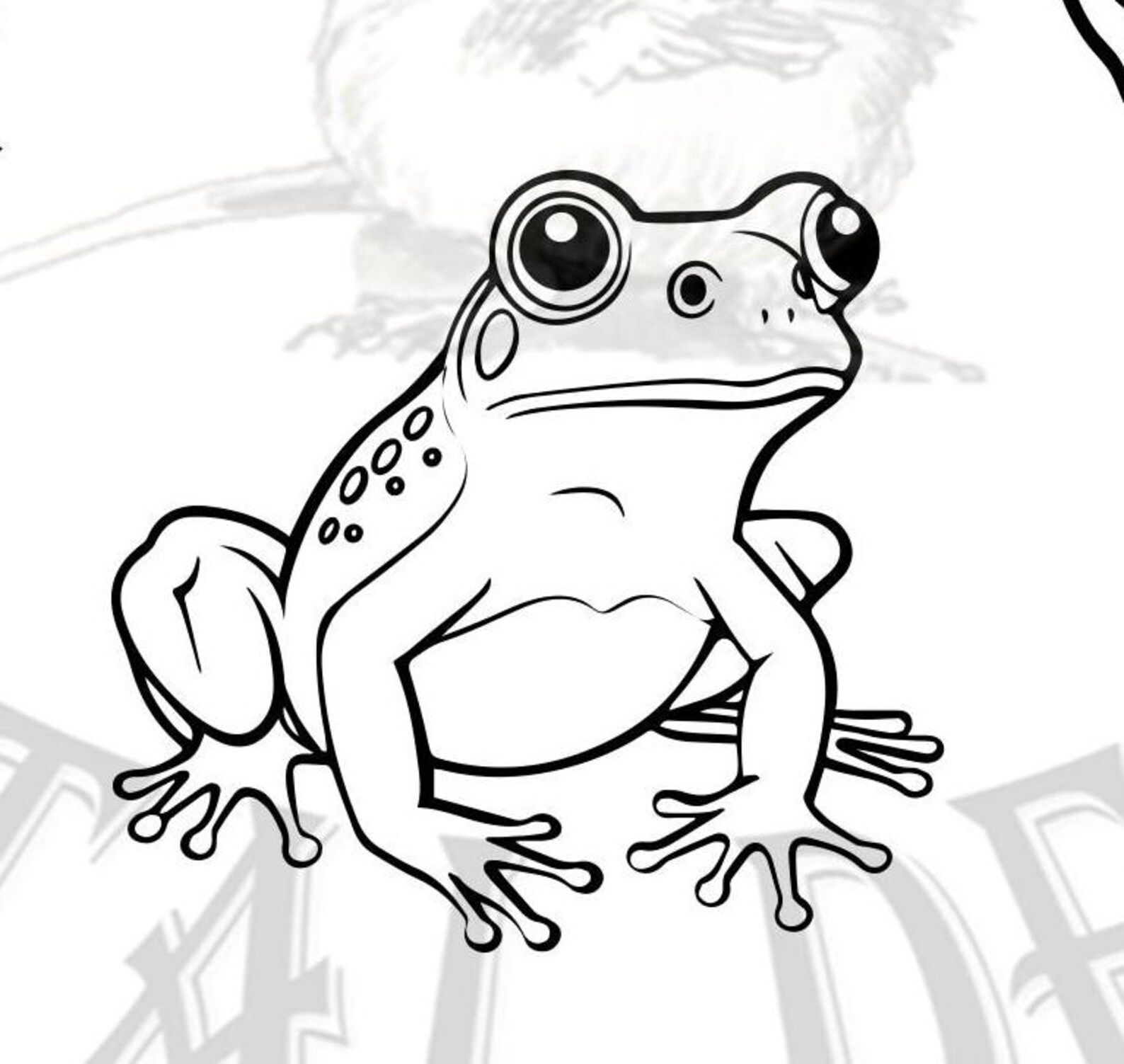 FROGS VARIOUS - Digital Stamp Frog, Digi Frogs, Tree Frogs, Outline and ...