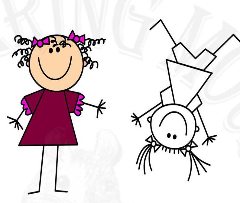 STICK KIDS - Digi Stamp - Etsy