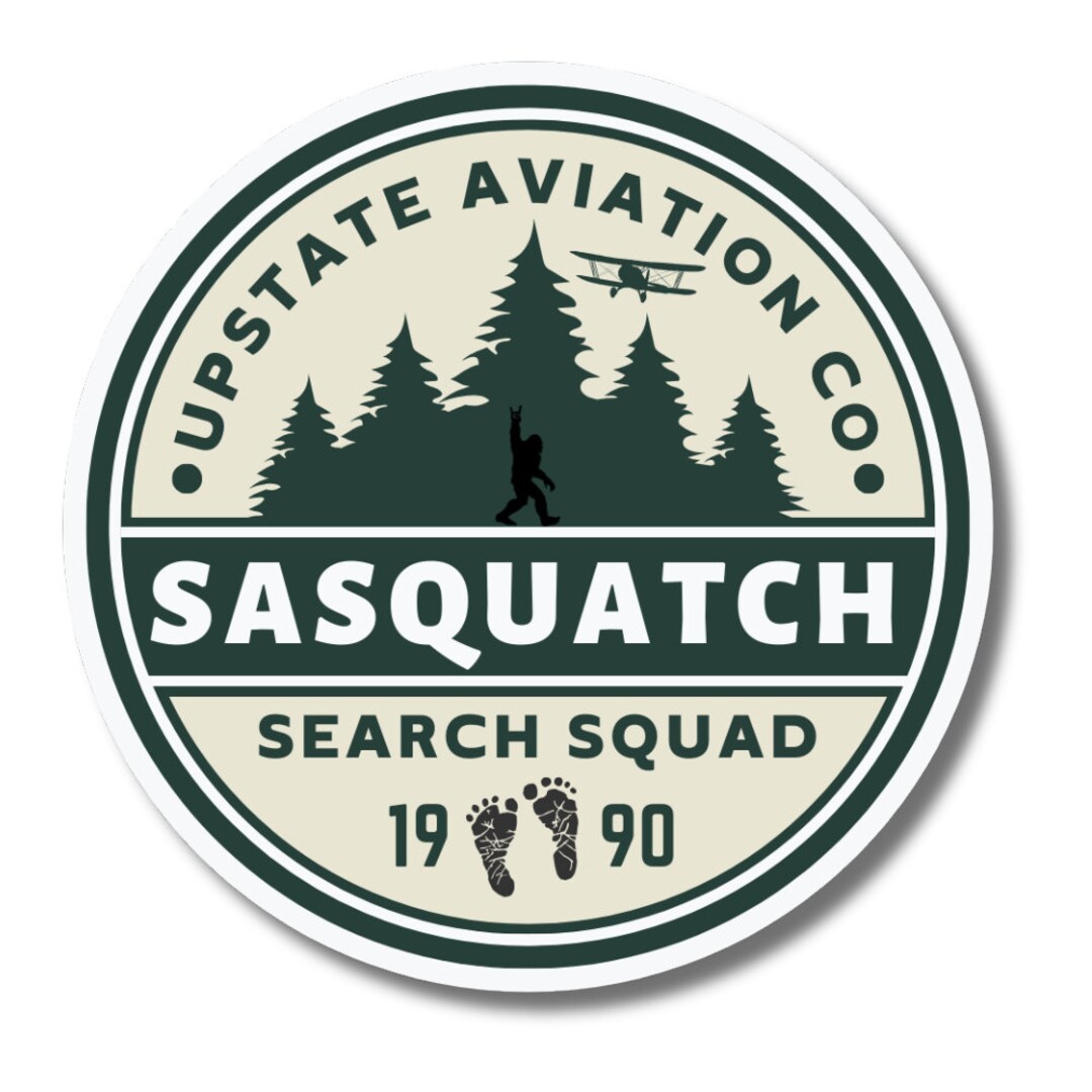 Sasquatch Search Squad Vinyl Sticker - Etsy