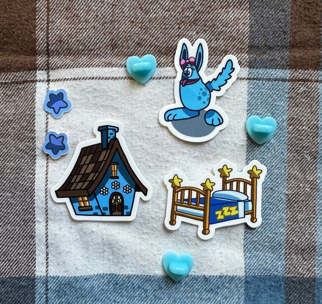 Toontown Sticker Set Cute Toontown Stickers Blue Stickers Waterproof ...
