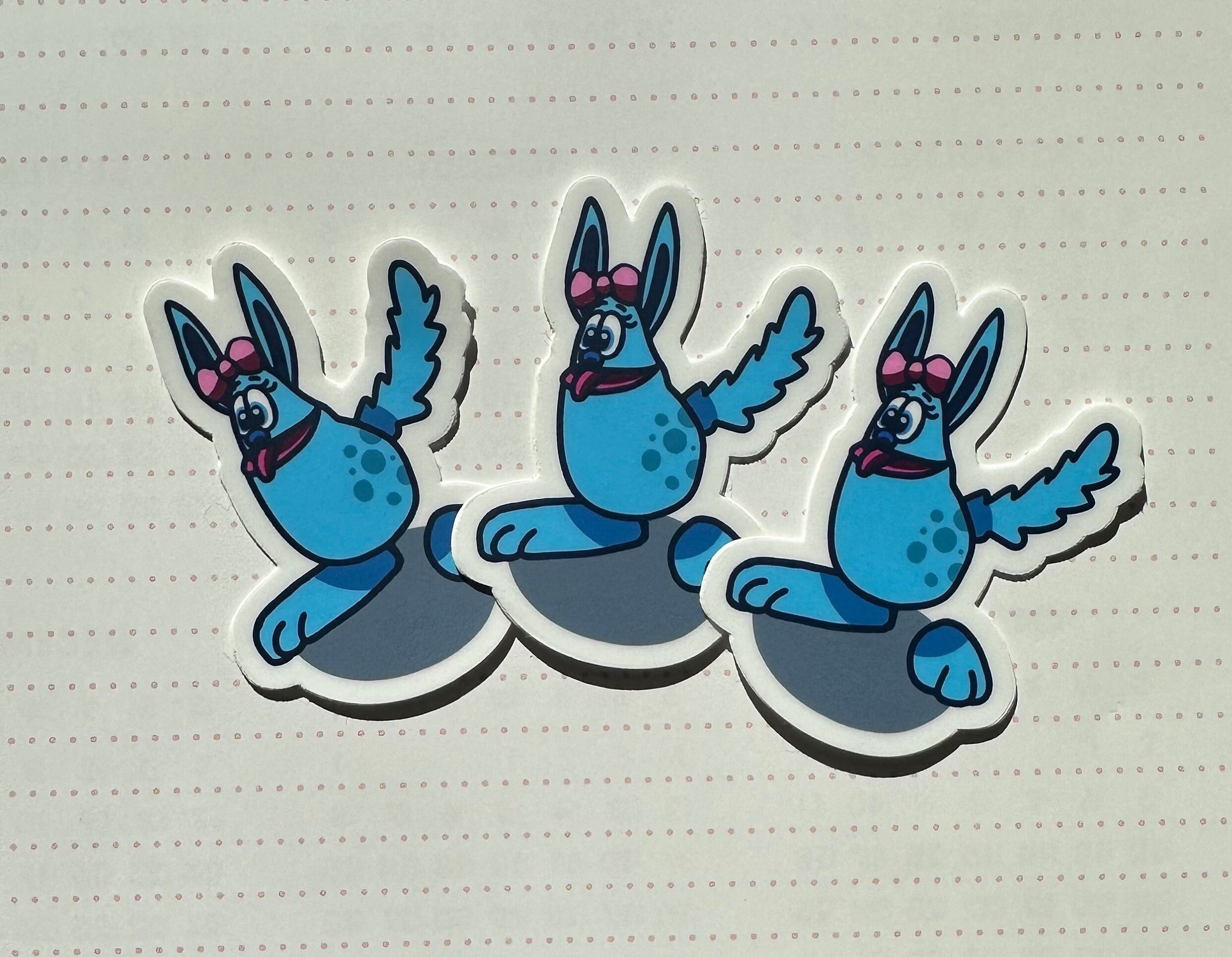 Toontown Doodle Stickers Cute Notebook Stickers Blue Stickers - Etsy