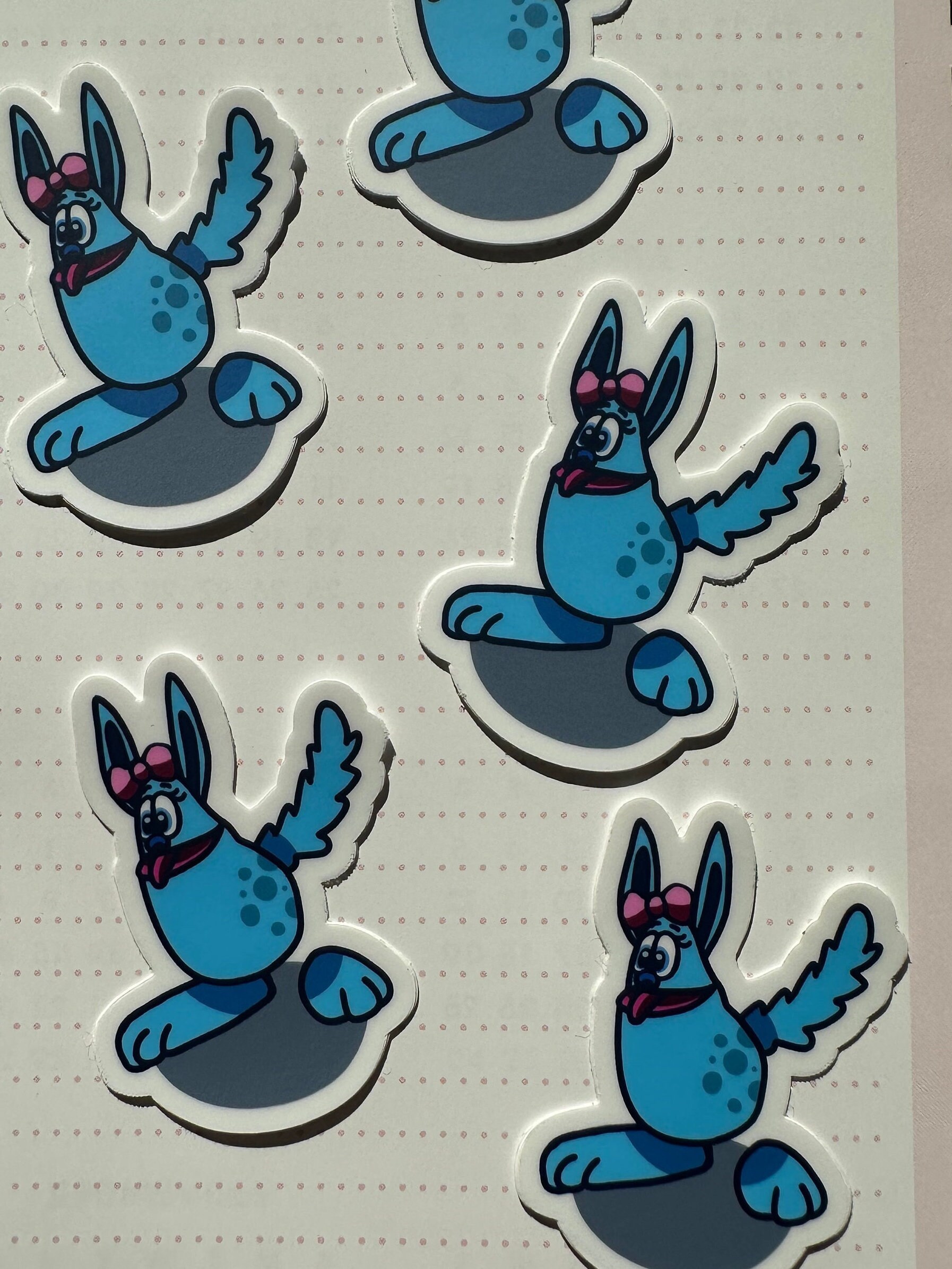 Toontown Doodle Stickers Cute Notebook Stickers Blue Stickers - Etsy