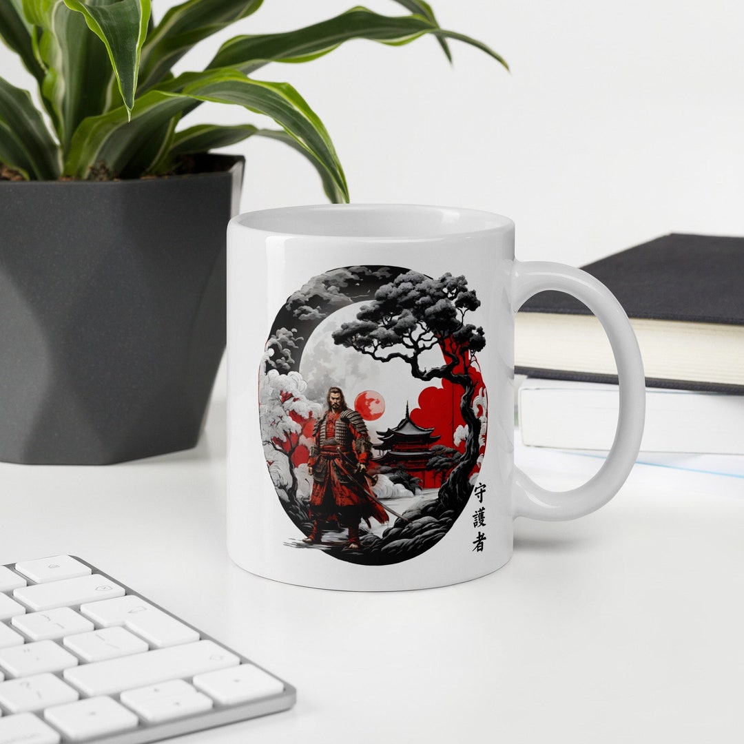 Protector Mug, Samurai Mug, Japanese Artwork Mug, - Etsy