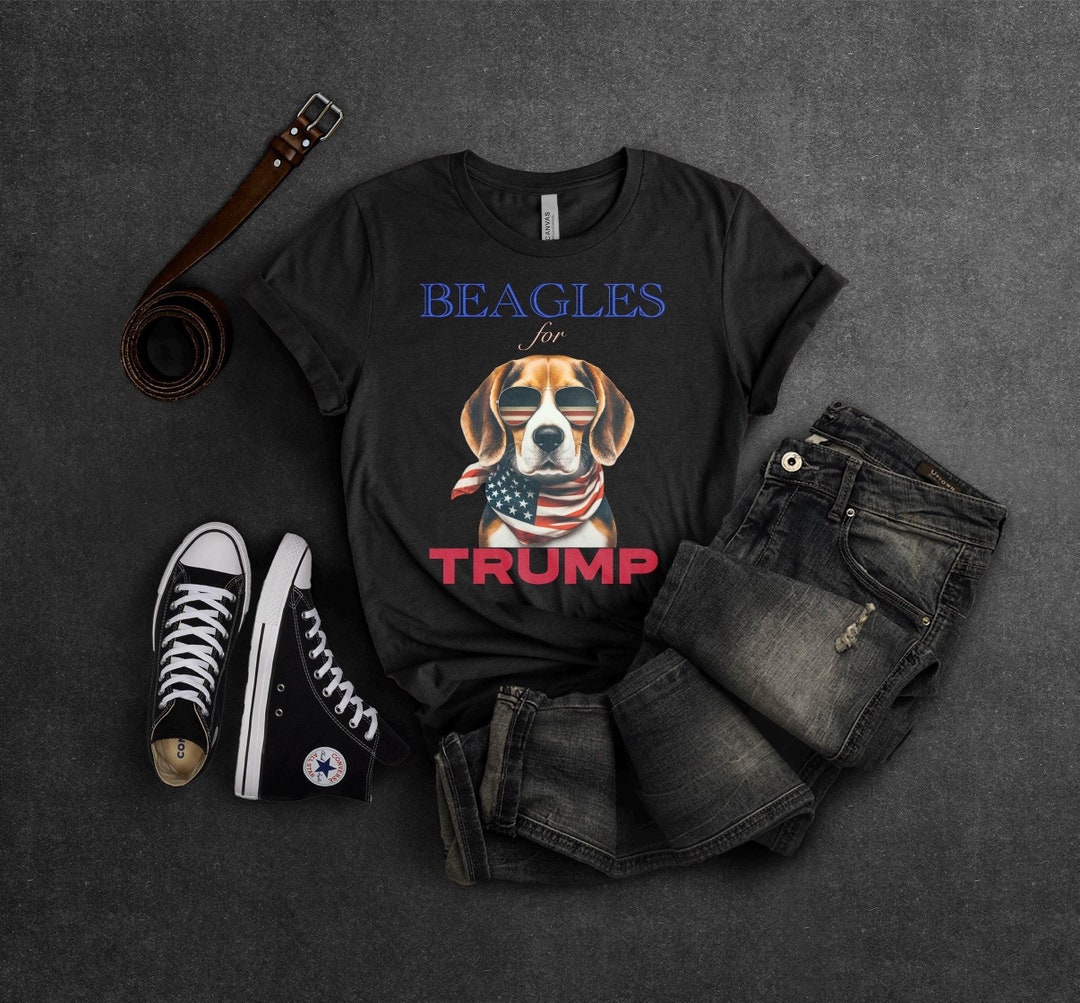 Beagles for Trump, Trump 2024 Tee, Beagle Shirt, Gifts for Dog Lovers ...