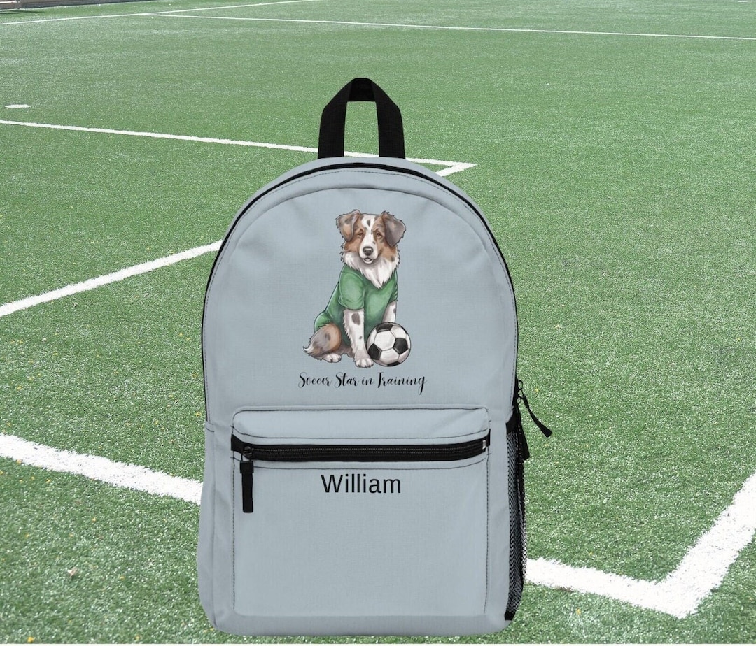 Personalized Backpack for Kids School Bag Soccer Lover Football ...