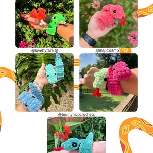 Slap Bracelet Snake Crochet PDF Pattern | Amigurumi Snake | Market Make ...